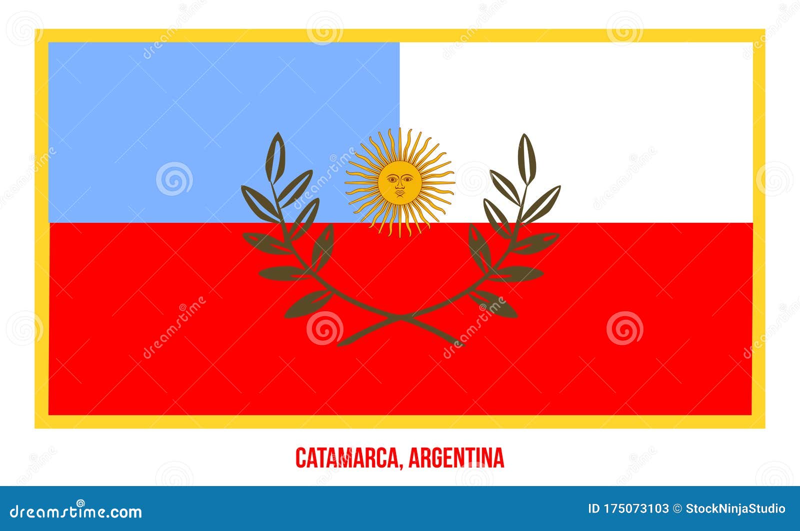 Catamarca Flag Waving Vector Illustration On White Background. Flag Of ...