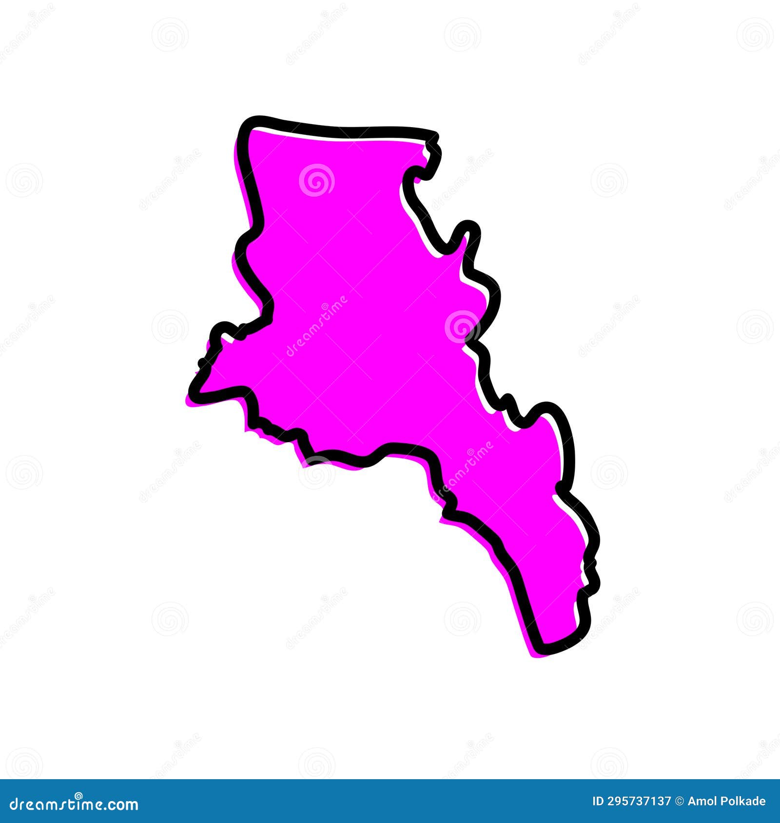 Catamarca State Map in Vector Form. Argentina Country State Stock ...