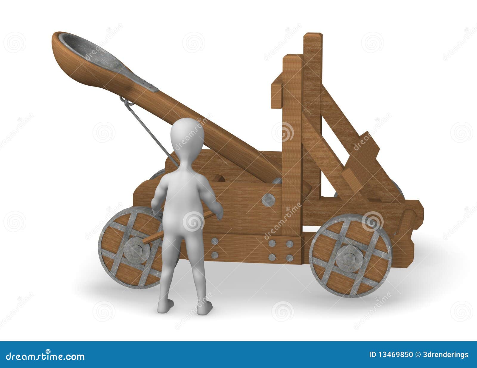 Catapult stock illustration. Illustration of trebuchet - 13469850