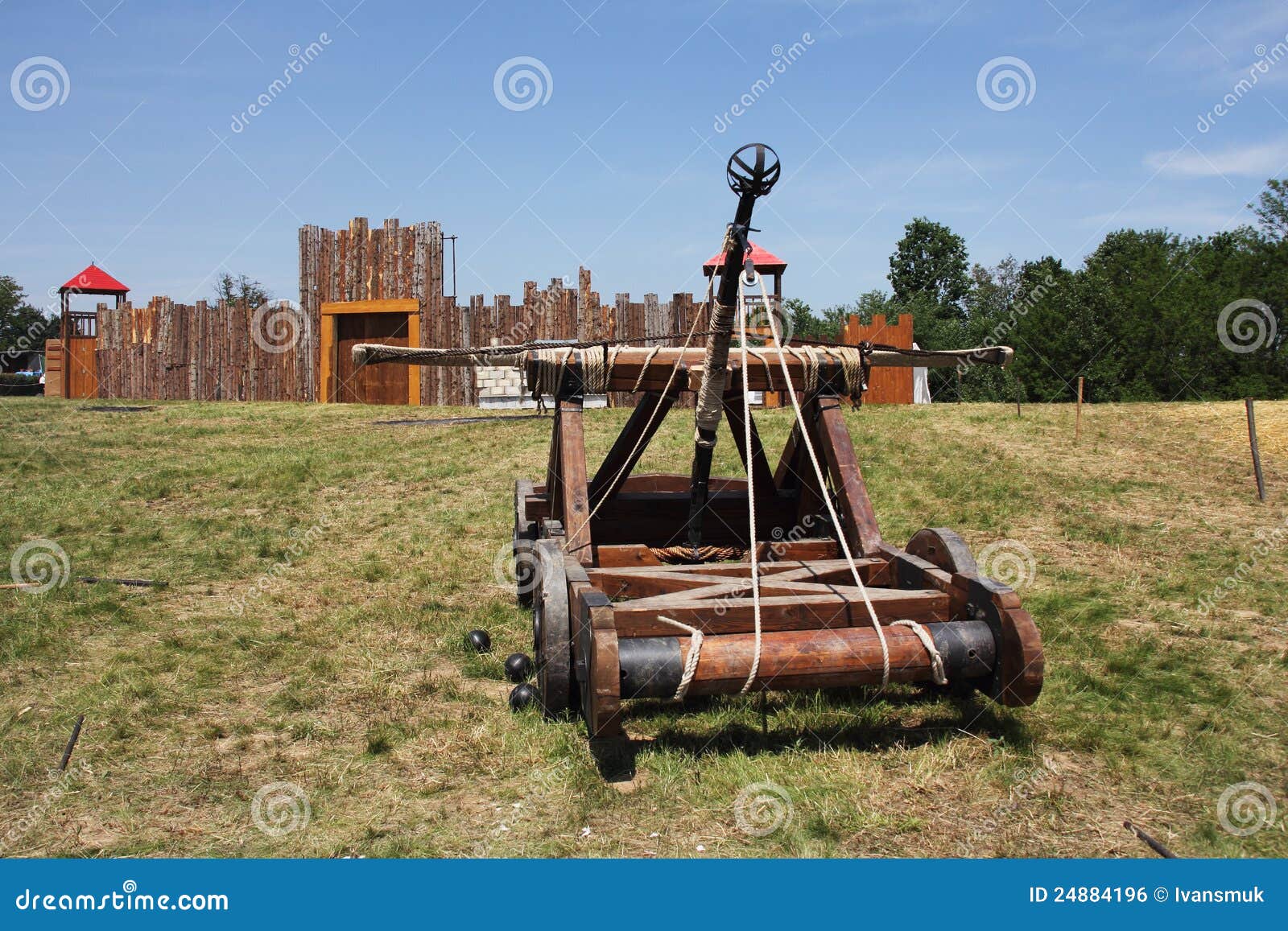 Catapult stock photo. Image of device, catapult, europe - 24884196