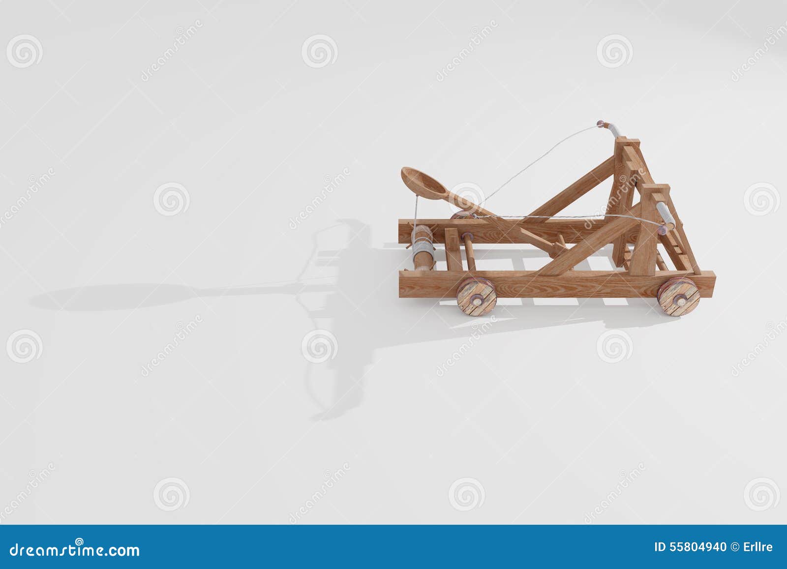 Catapult stock illustration. Illustration of weapon, medieval - 55804940