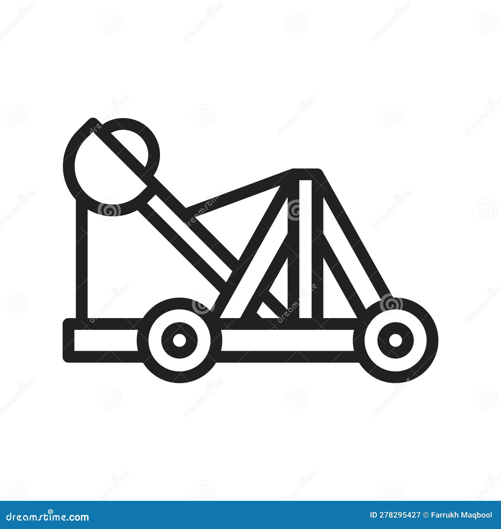 Catapult Icon Vector Image. Stock Vector - Illustration of icon ...