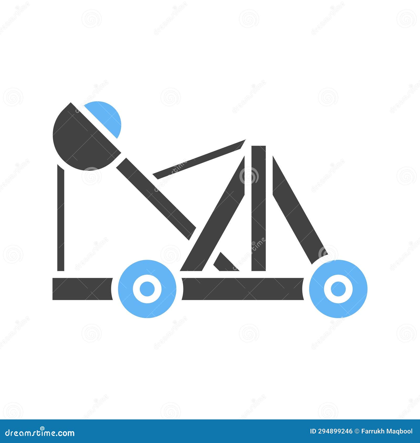 Catapult Icon Vector Image. Stock Vector - Illustration of force ...