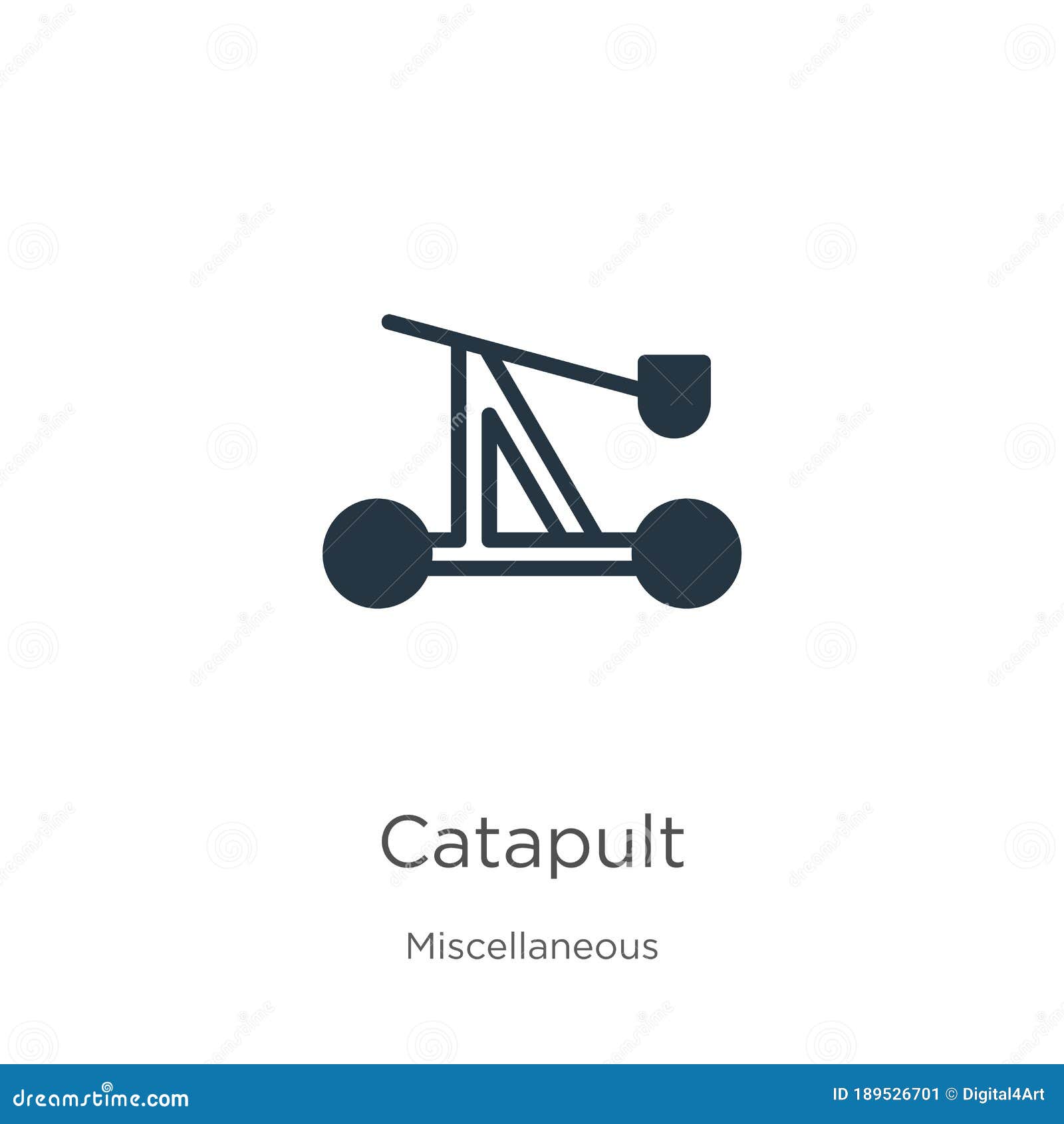 Catapult Icon Vector. Trendy Flat Catapult Icon from Miscellaneous ...