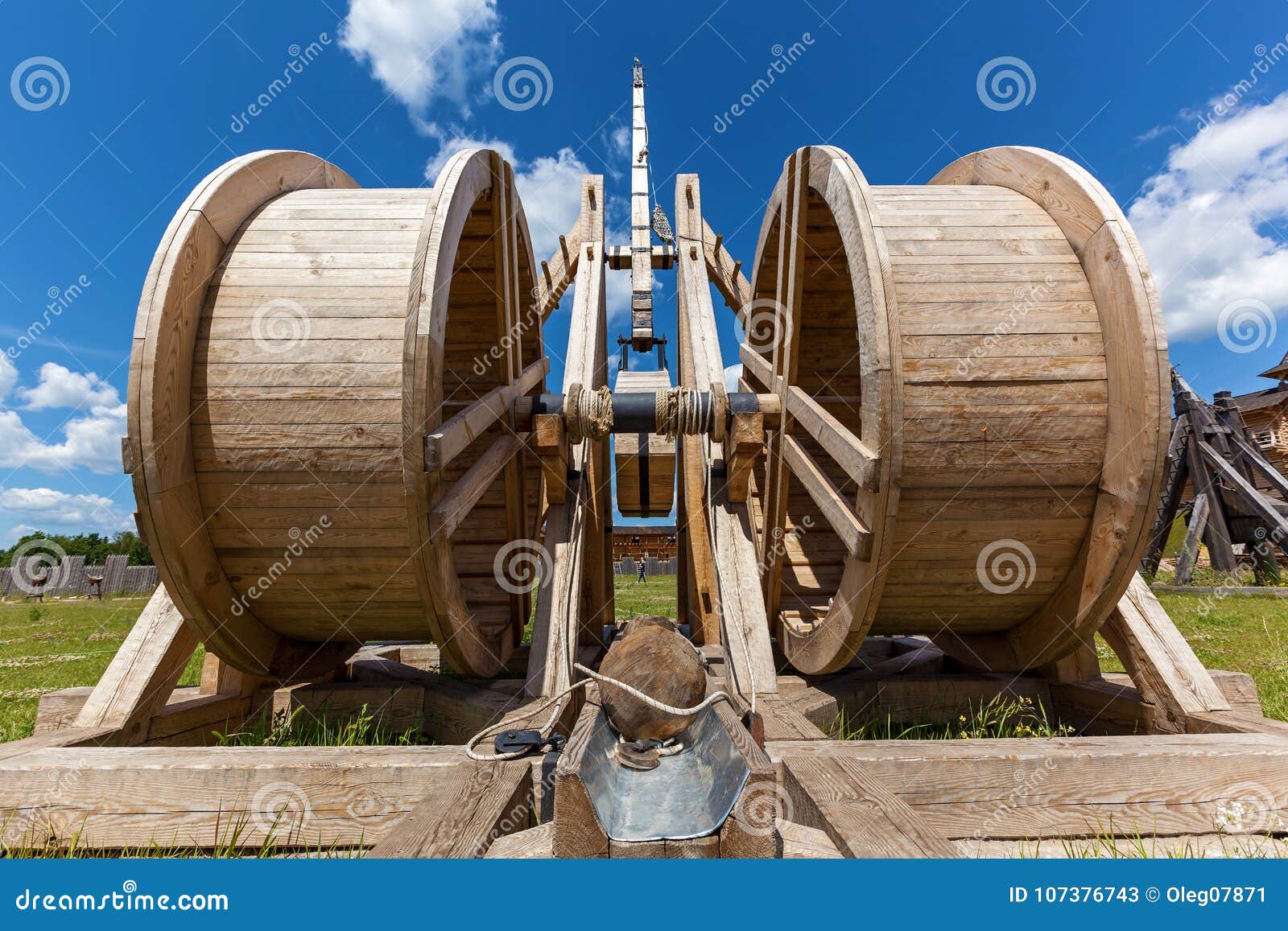 Catapult stock image. Image of exterior, catapult, citadel - 107376743