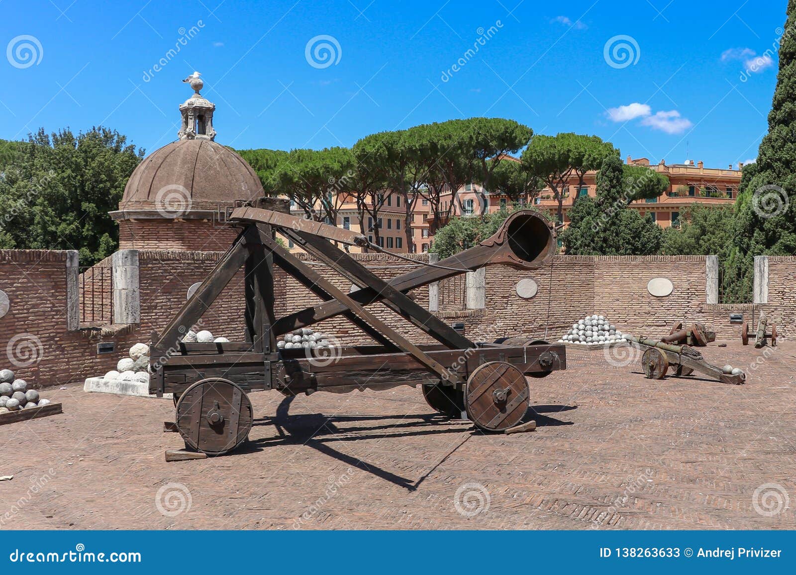 Catapulta Antica Usata Da Roman Army Immagine Stock - Immagine di ...