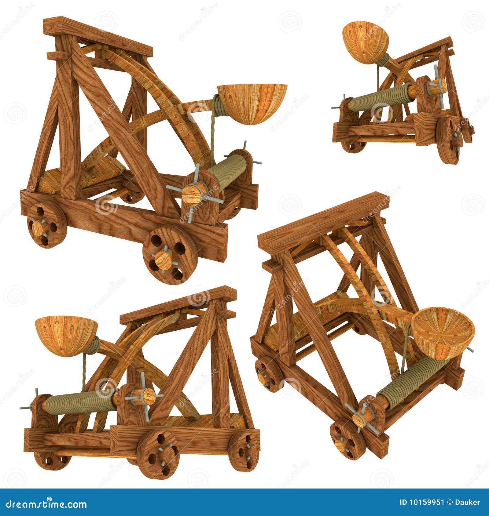 Catapulta (medieval) stock de ilustración. Ilustración de cuerda - 10159951