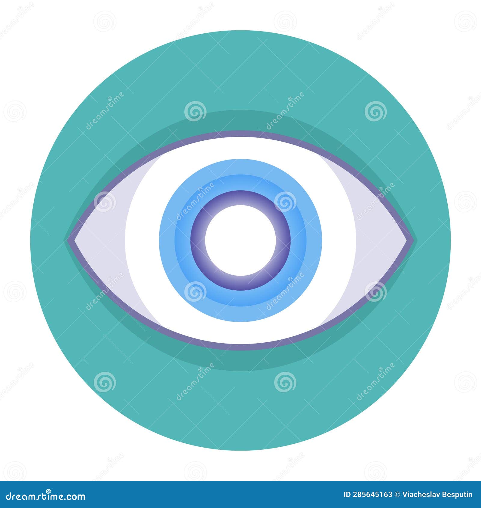 Cataract Icon on Human Eye. Stock Vector - Illustration of correction ...
