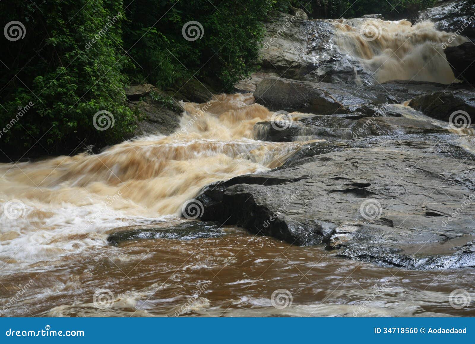 Cataract after rain stock photo. Image of park, fresh - 34718560