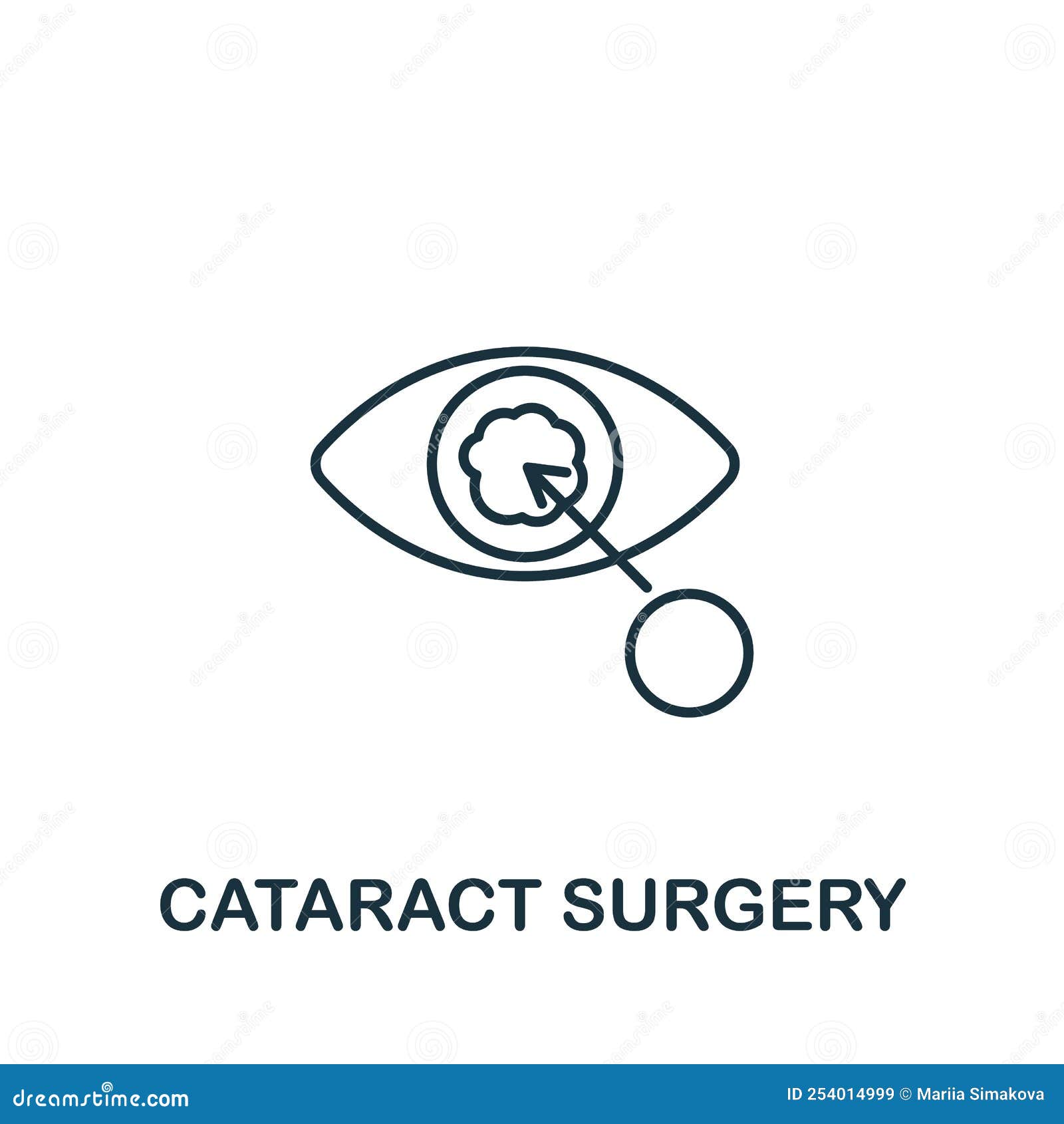 Cataract Surgery Icon. Monochrome Simple Icon For Templates, Web Design ...