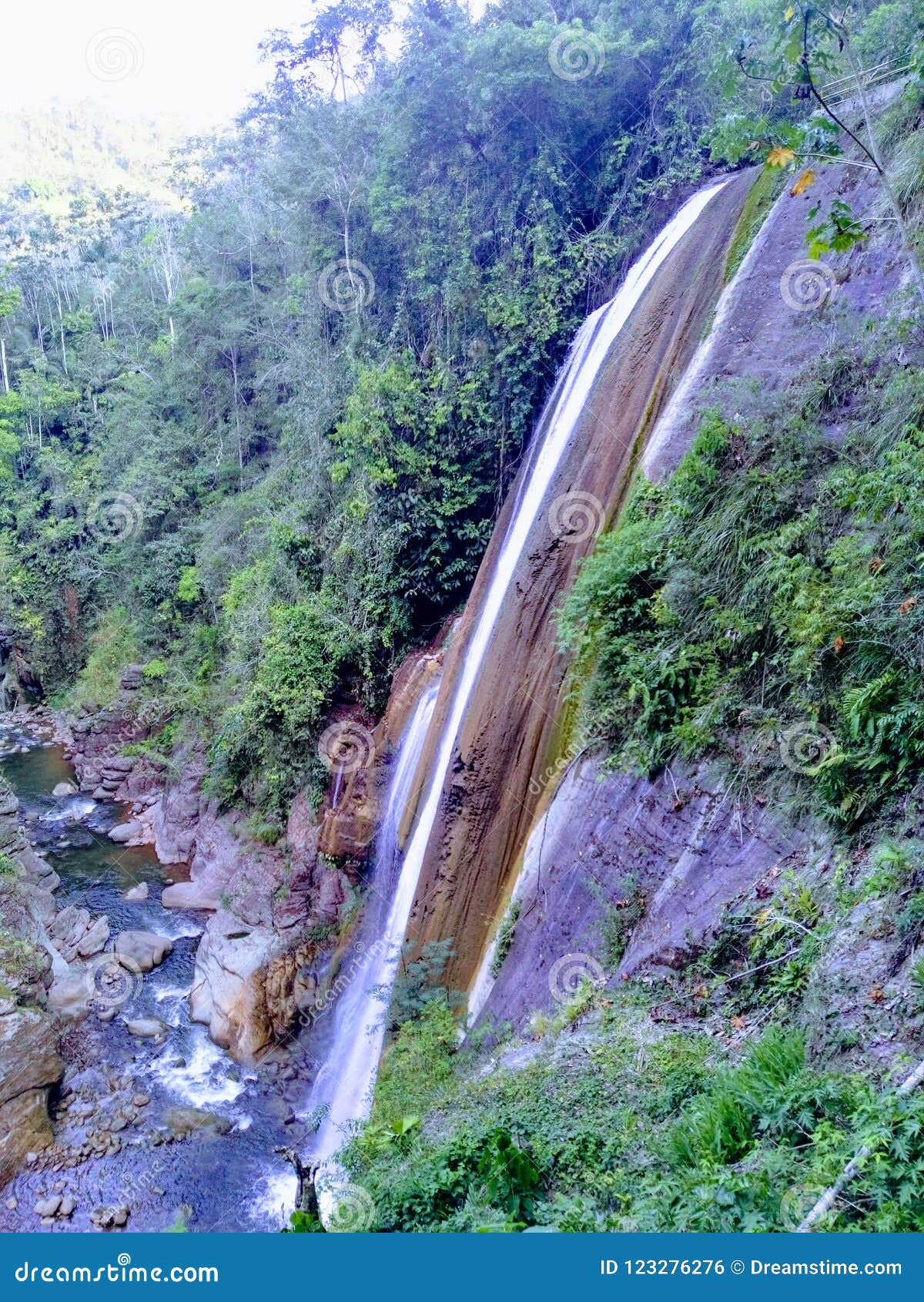 Catarata DE Selva Peruana, Chanchamayo Peruviaanse Wilderniswaterval ...