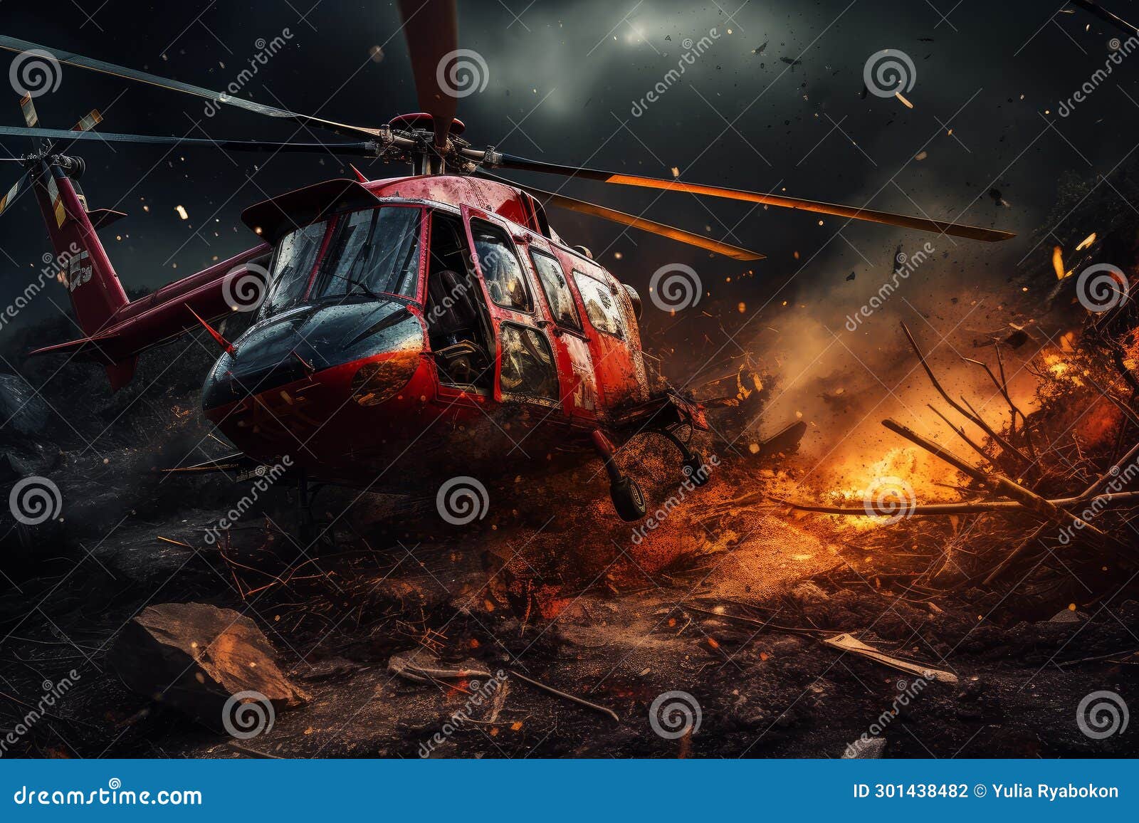 Crash Of Helicopter Royalty-Free Stock Photography | CartoonDealer.com ...