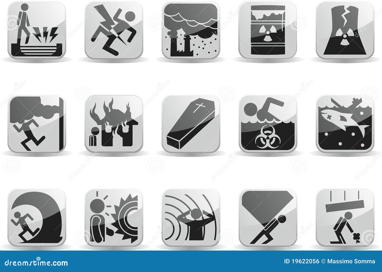 100 Catastrophic Icons Set, Cartoon Style | CartoonDealer.com #127094150