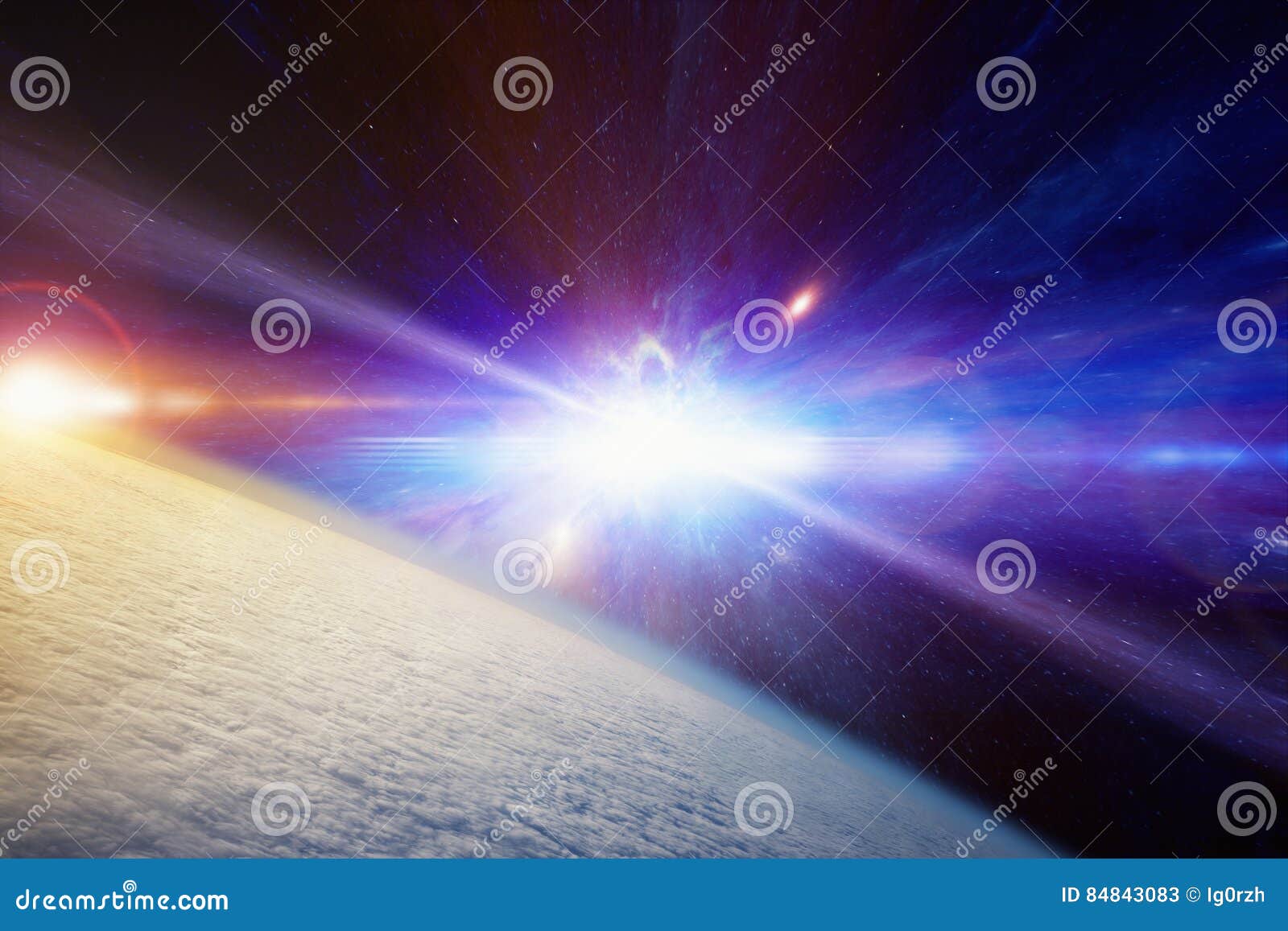 Catastrophic Stellar Explosion of Supernova Stock Image - Image of ...