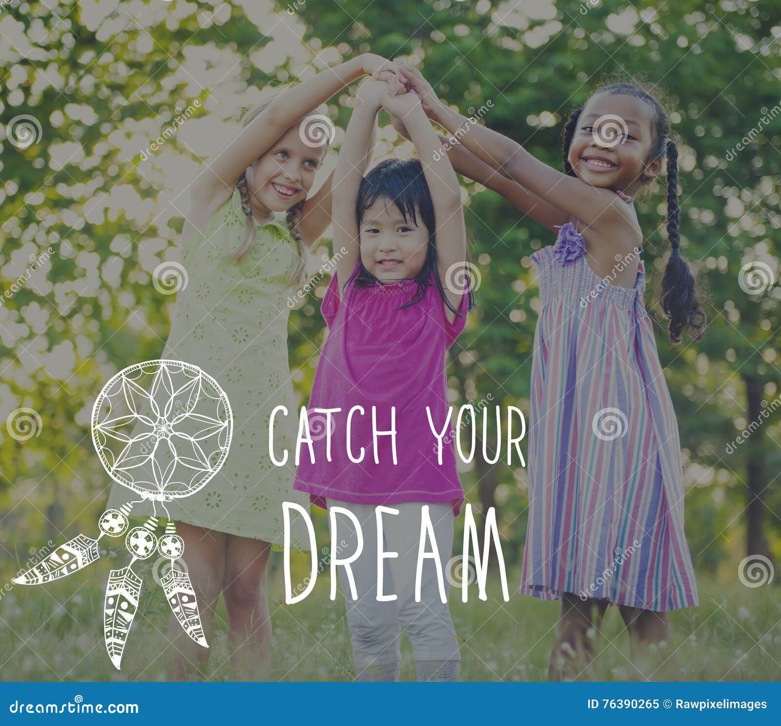 Catch Dream Believe Aspiration Motivation Concept Stock Image - Image ...