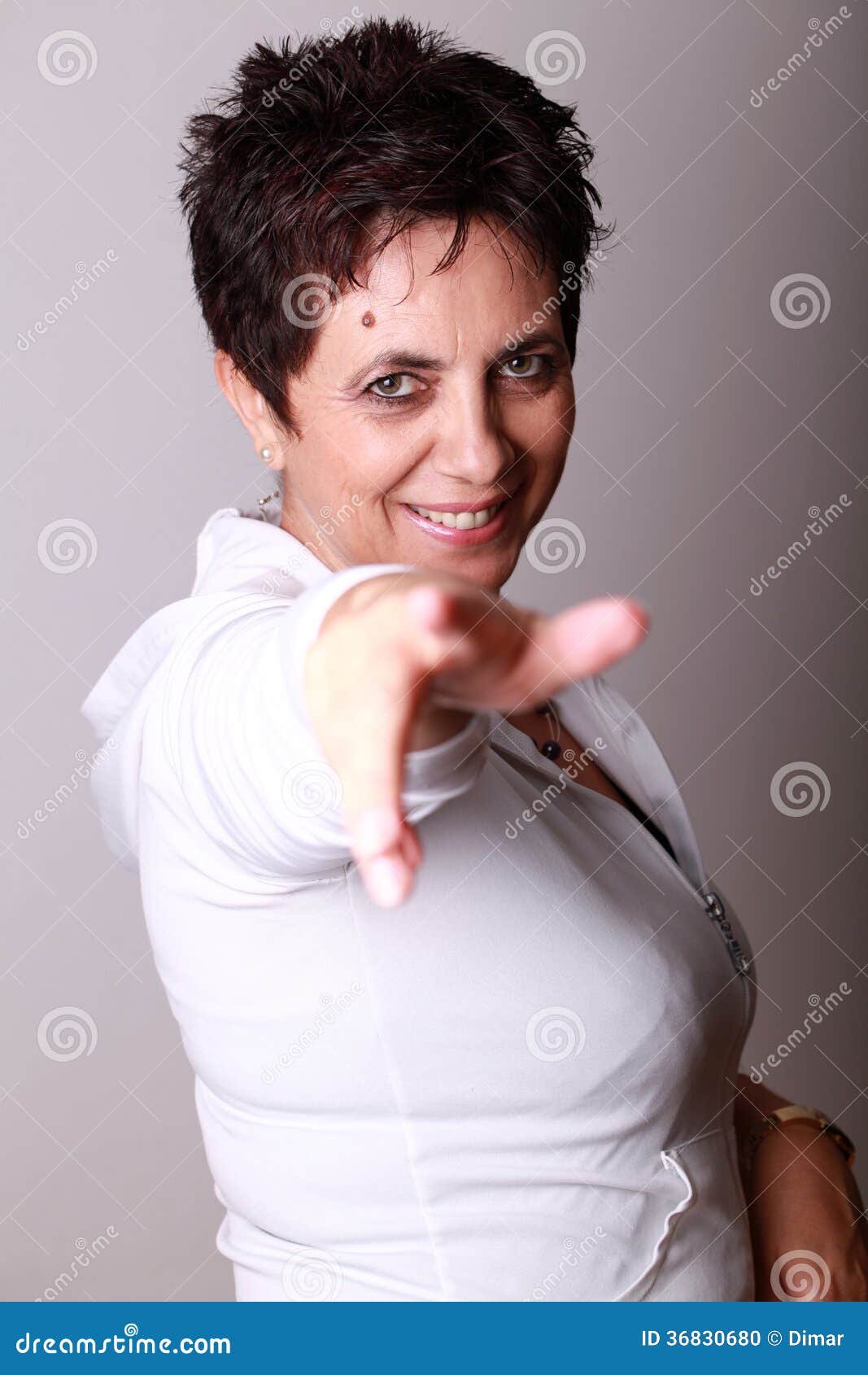 Woman say Catch this stock photo. Image of offer, catch - 36830680