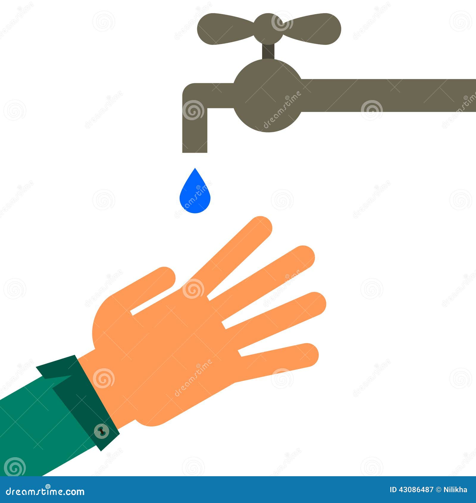 Catch the last drop stock illustration. Illustration of metaphor - 43086487