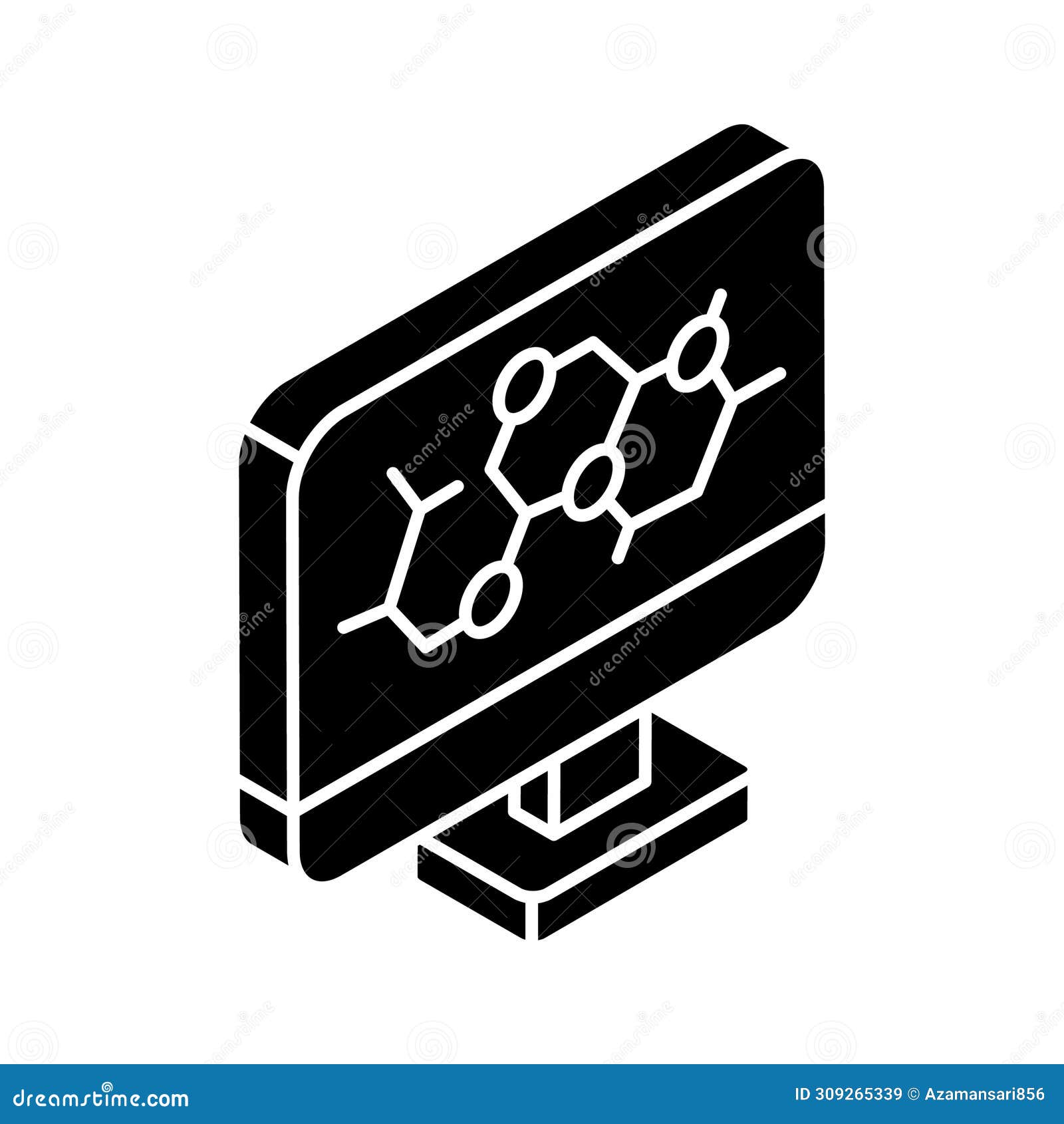 Catch a Sight at this Beautifully Designed Isometric Icon of Molecular ...