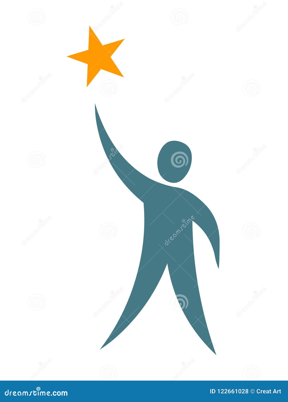 Catch the Star Vector Illustration. Stock Vector - Illustration of ...