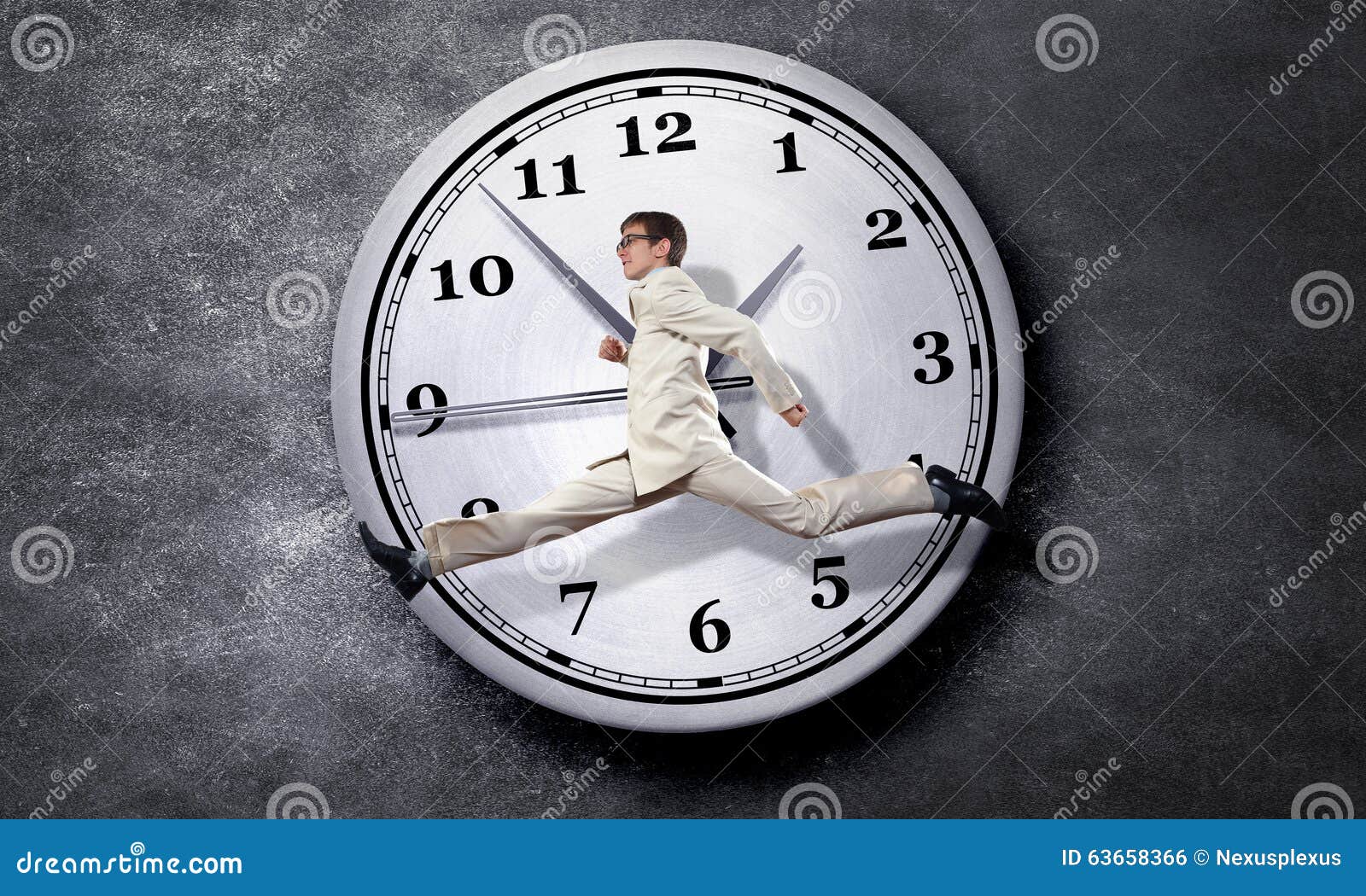Catch up with time stock photo. Image of office, funny - 63658366