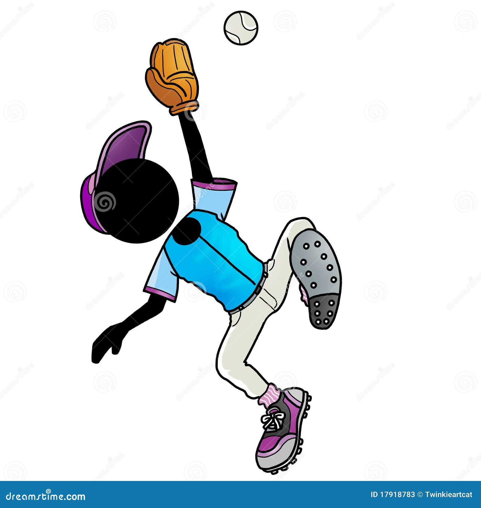 Catcher stock illustration. Illustration of catch, clip - 17918783