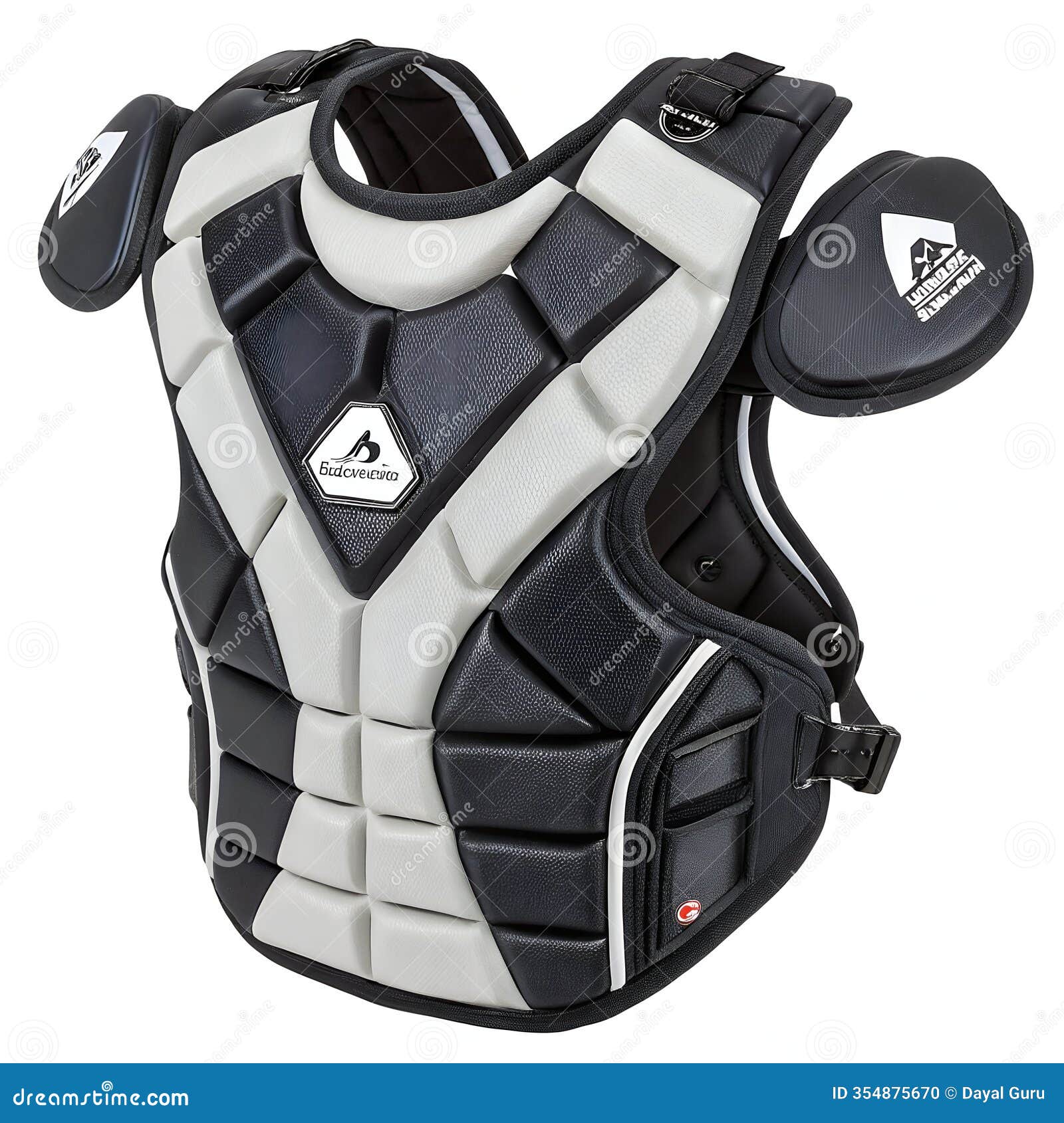 Catcher Chest Guard Isolated on White Background Stock Photo - Image of ...