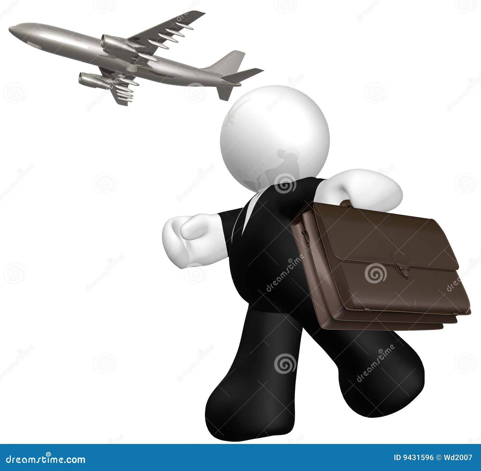 Catching air plane stock illustration. Illustration of white - 9431596