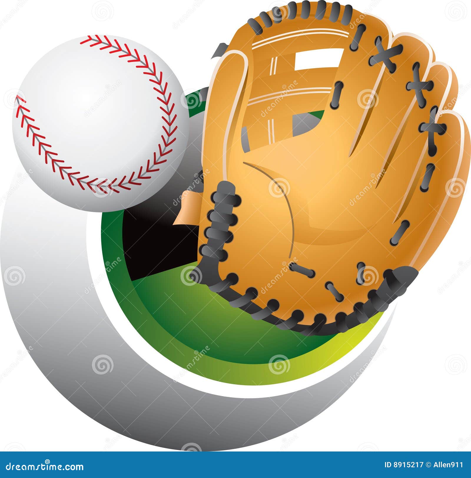 Catching a baseball stock vector. Illustration of illustrated - 8915217
