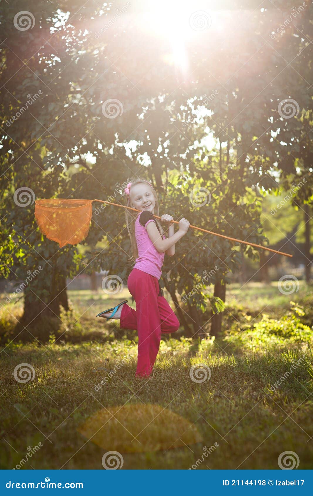 Catching butterflies stock photo. Image of outdoor, smiling - 21144198