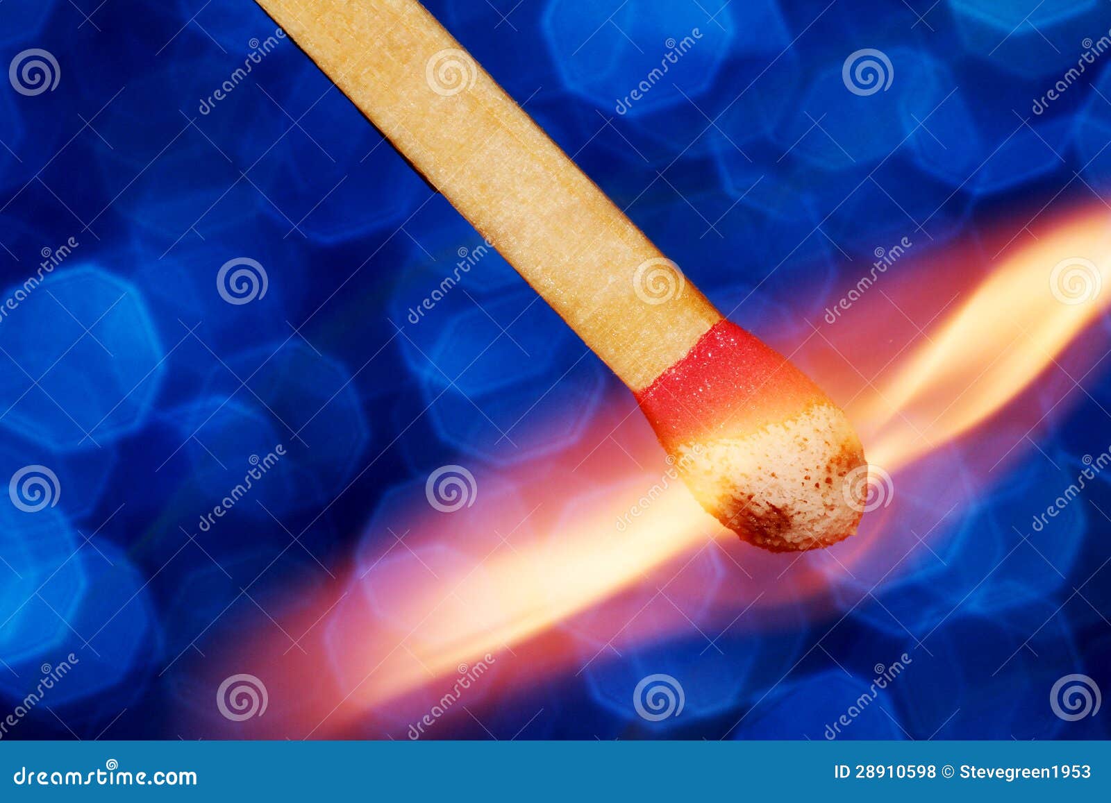 Matchstick Catching Fire II Stock Photo - Image of cook, closeup: 28910598