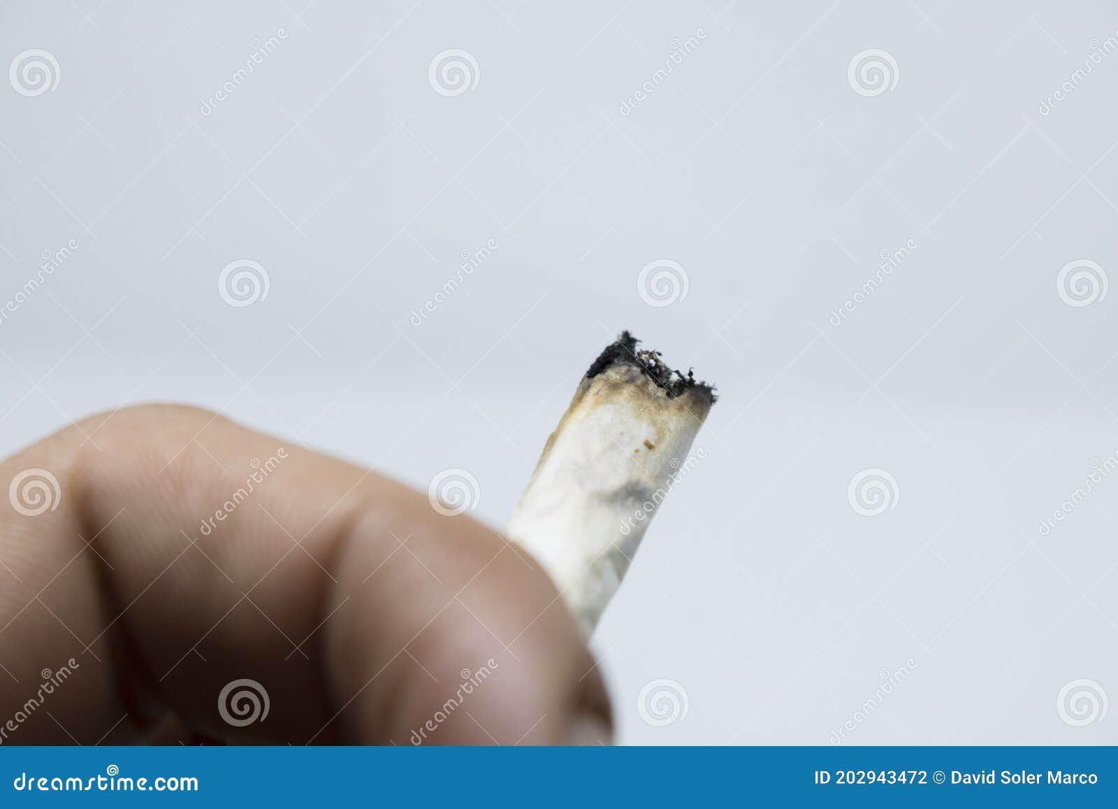 Catching the Joint with Fingers and White Background Stock Photo ...