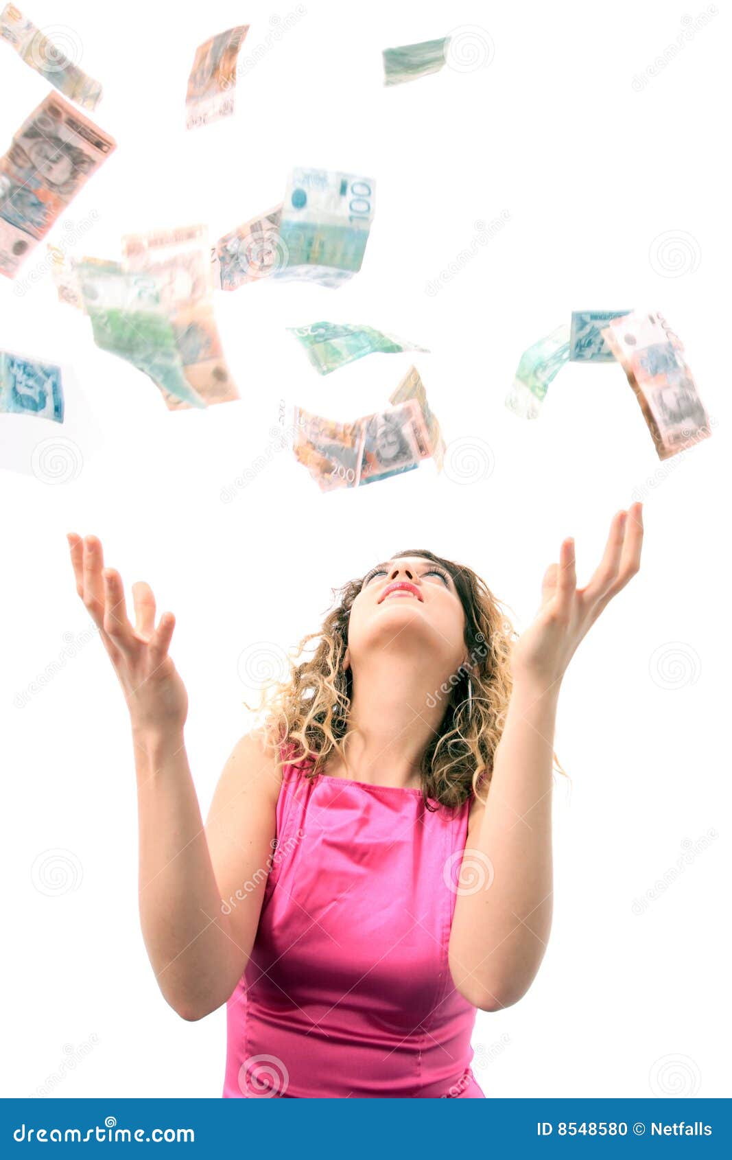 Catching money stock photo. Image of lottery, investment - 8548580