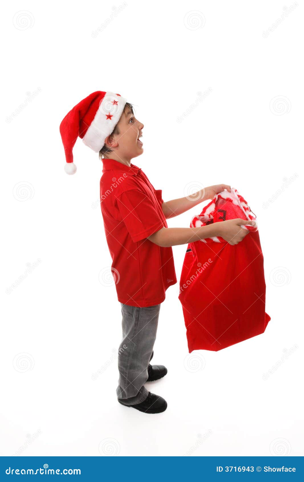Catching Objects in Santa Sack Stock Image - Image of catching, sack ...