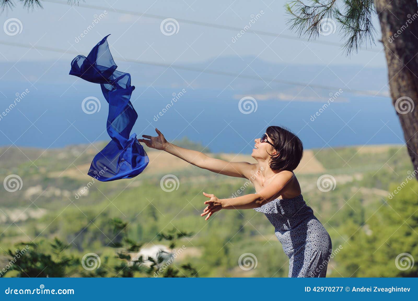 Catching Scarf stock image. Image of casual, beauty, adult - 42970277