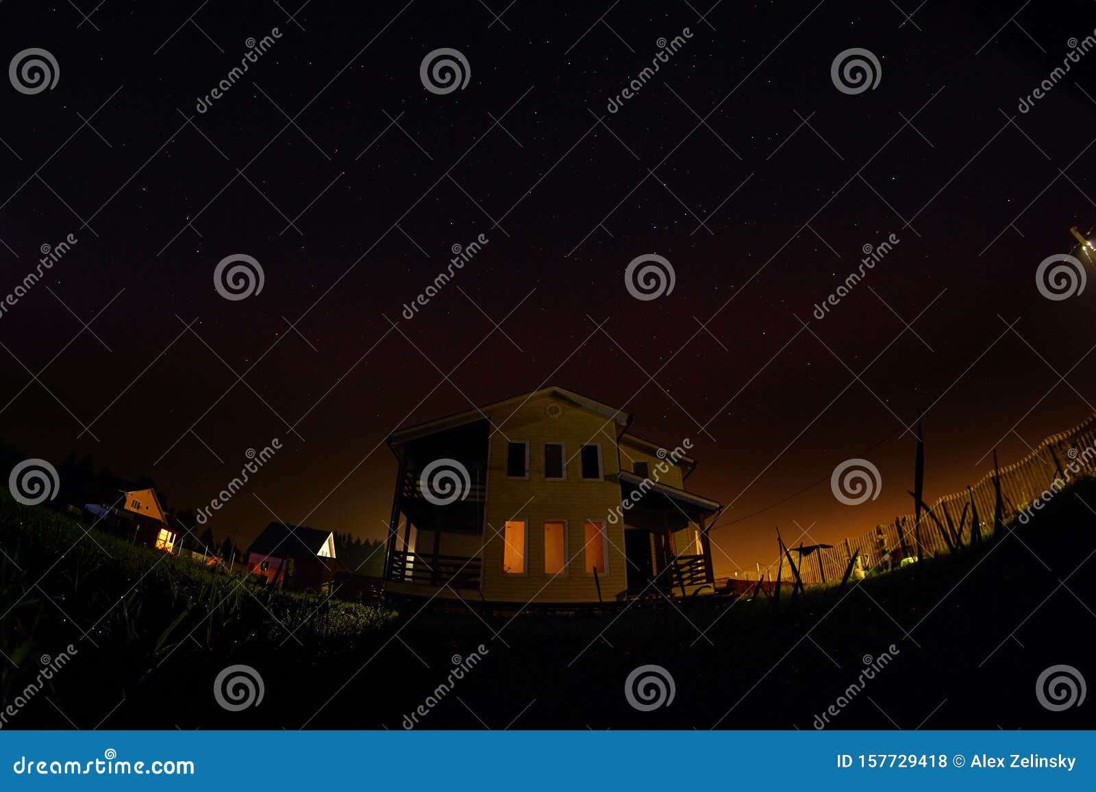 Summer Night Sky in the Country Stock Photo - Image of night, nature ...