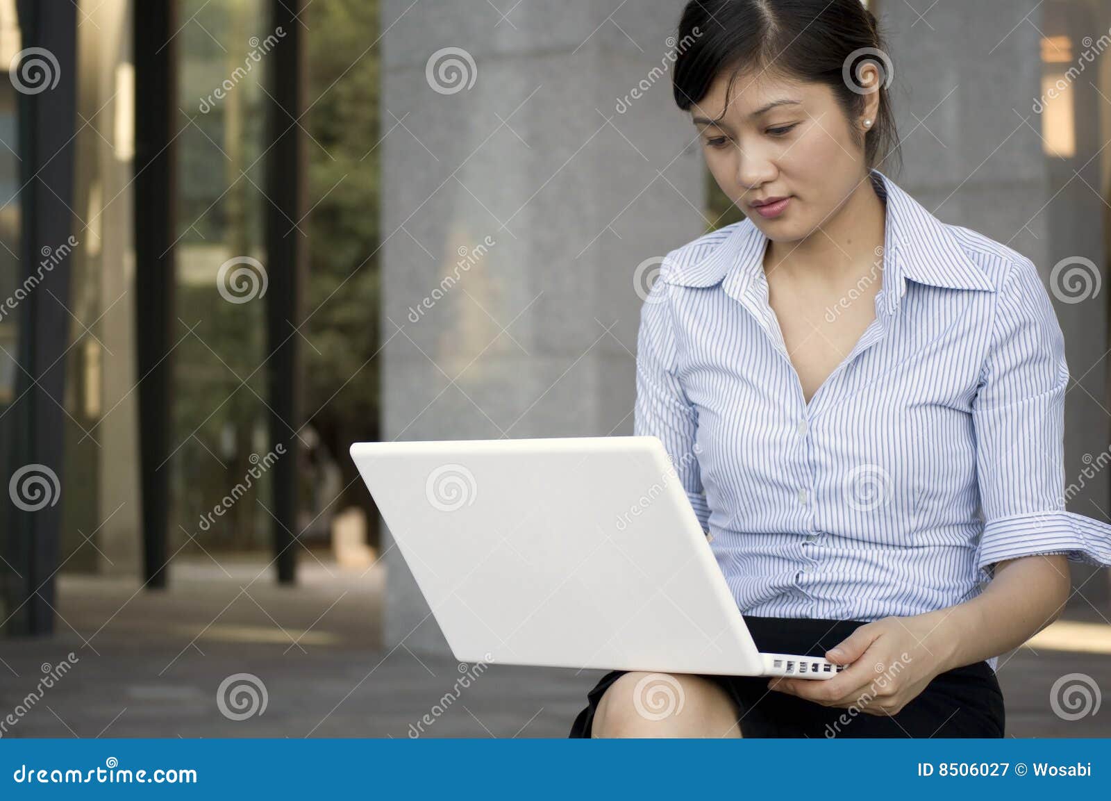 Catching Up on Some Work, Surfing the Web Stock Image - Image of ...