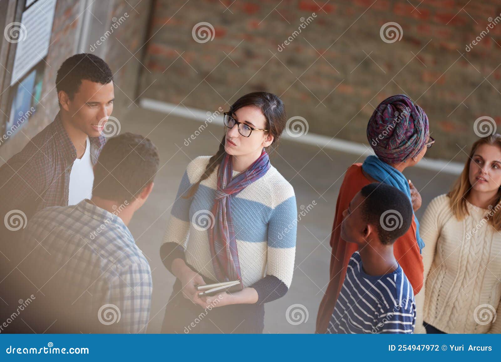 Catching Up between Their Classes. a Group of University Students ...