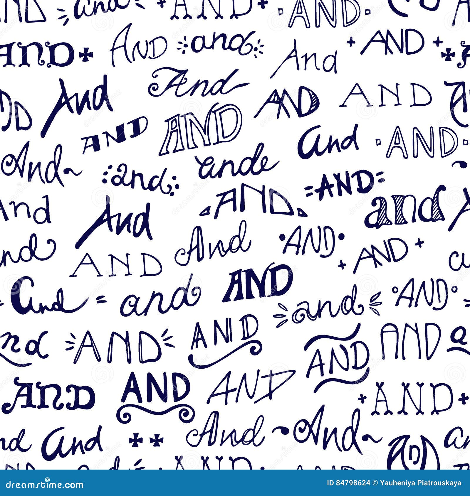 Catchwords Seamless Pattern Stock Vector - Illustration of artwork ...