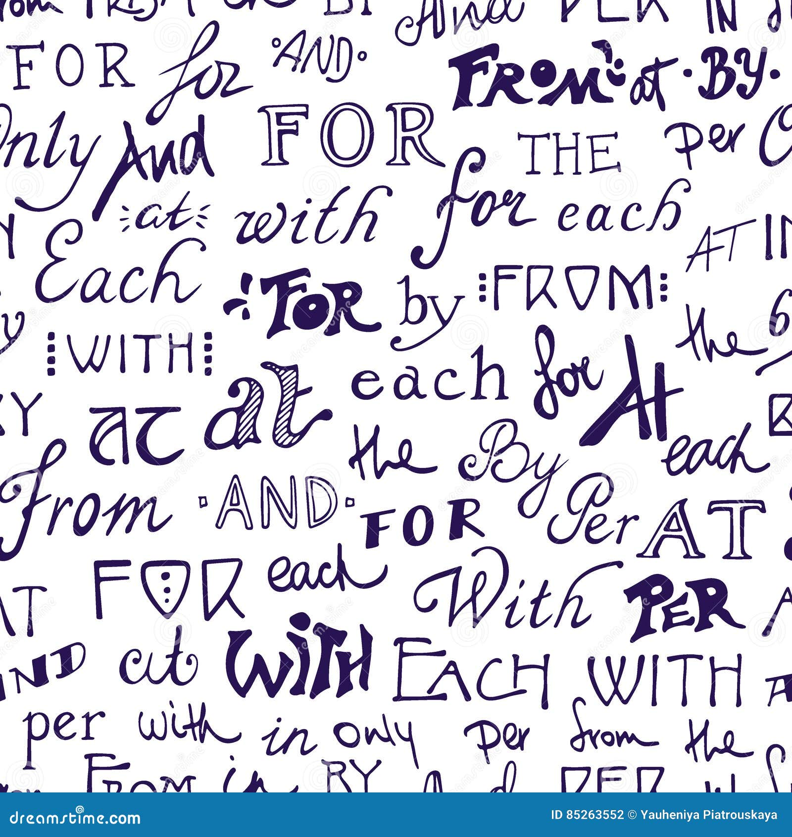 Catchwords Seamless Pattern Stock Vector - Illustration of retro ...