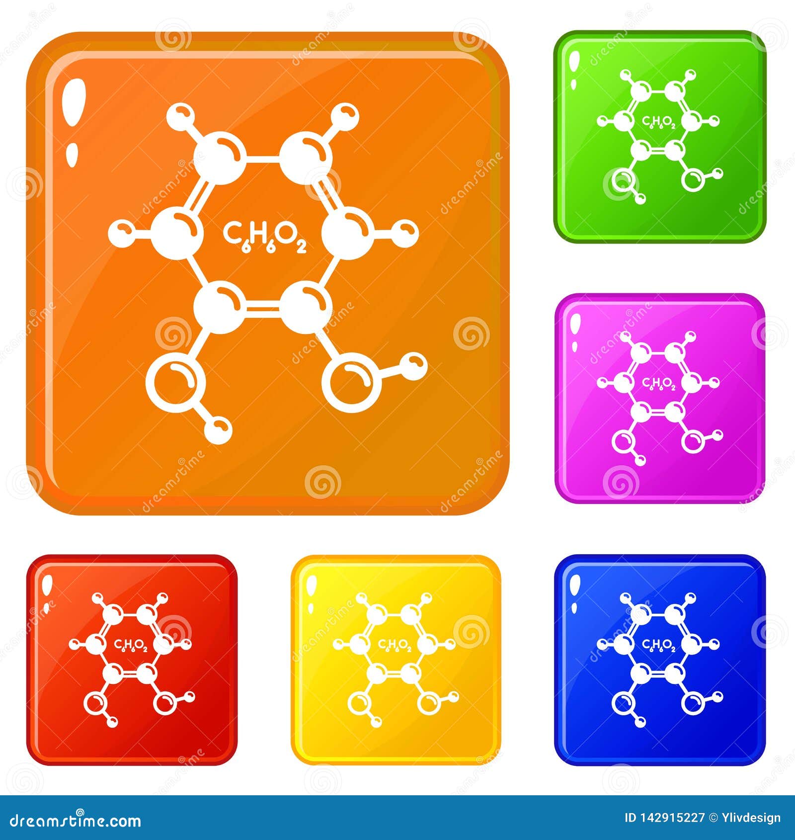 Catechol, Pyrocatechol. Molecular Structures, 3d Rendering, Structural ...
