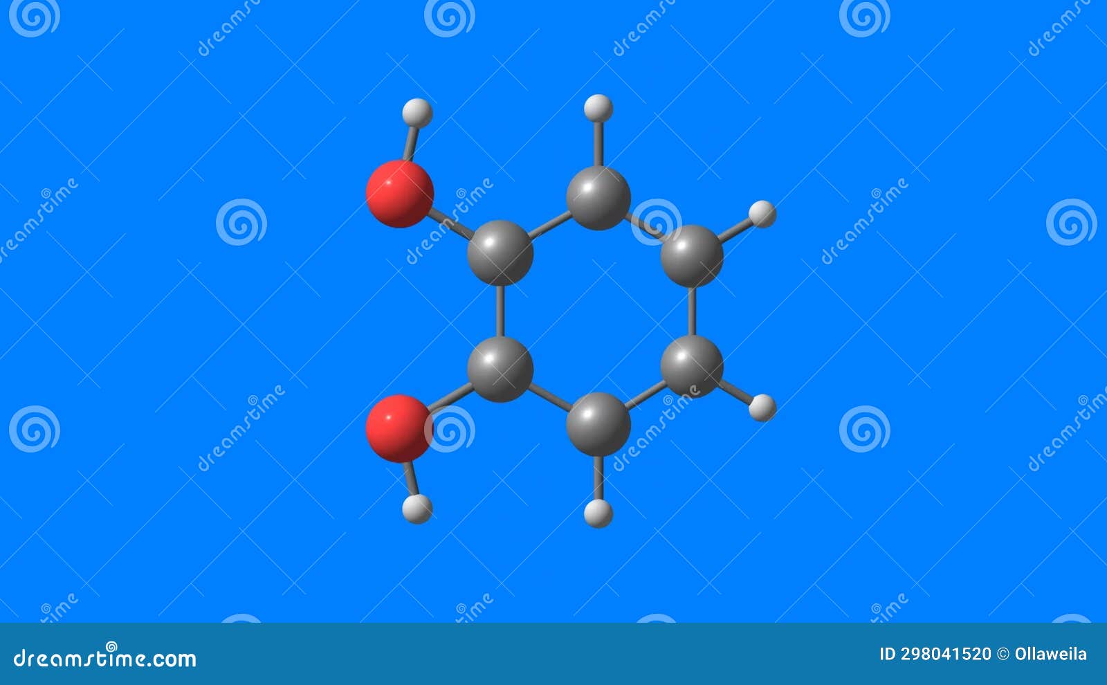 Catechol Molecule Rotating Video Full HD Stock Footage - Video of video ...