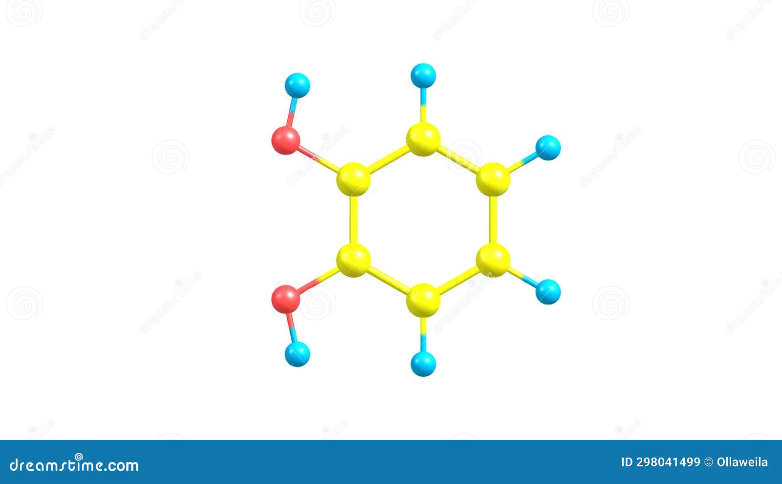 Catechol Molecule Rotating Video Full HD Stock Video - Video of ...