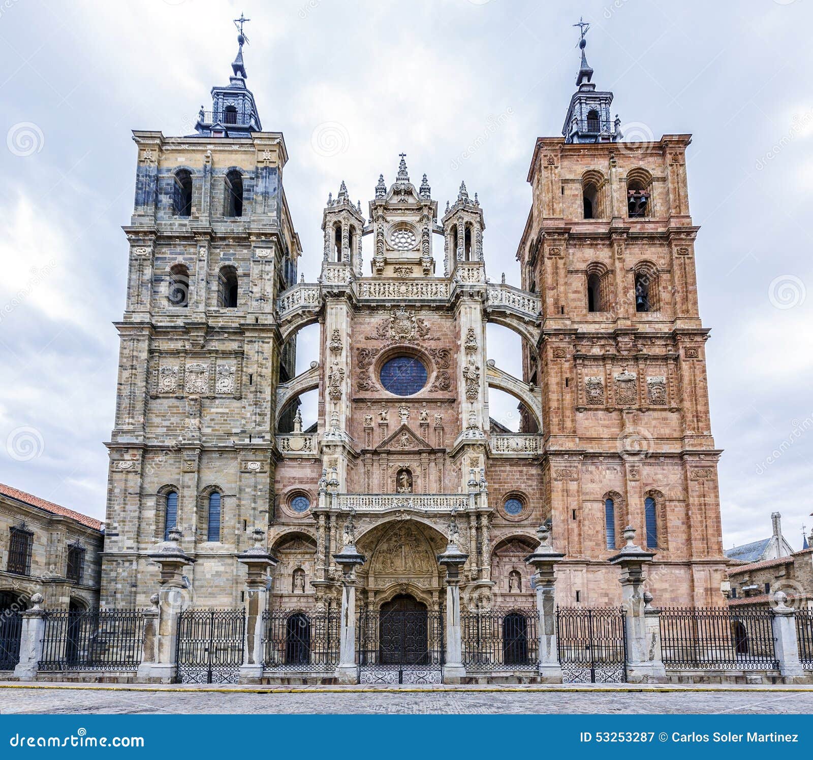 Catedral Da Espanha De Astorga Imagem de Stock - Imagem de patrimônio ...