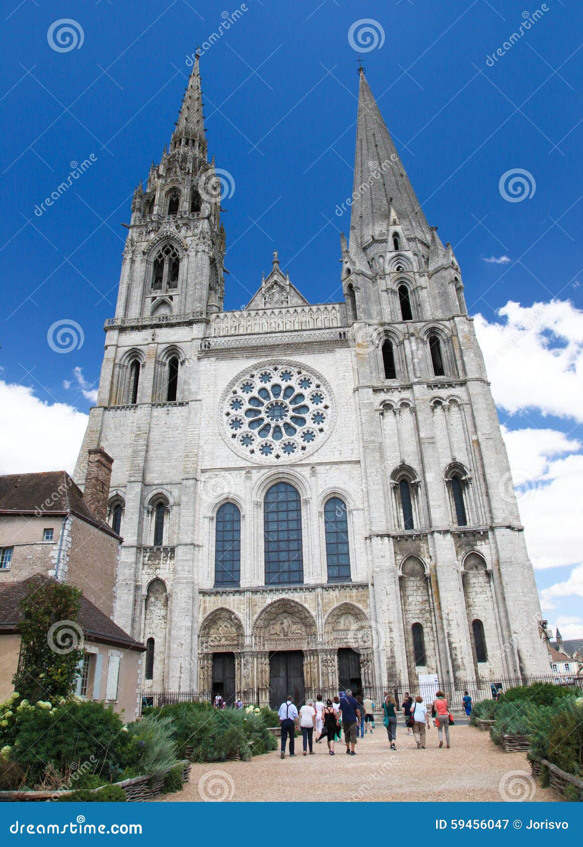 Catedral de Chartres fotografía editorial. Imagen de francia - 59456047