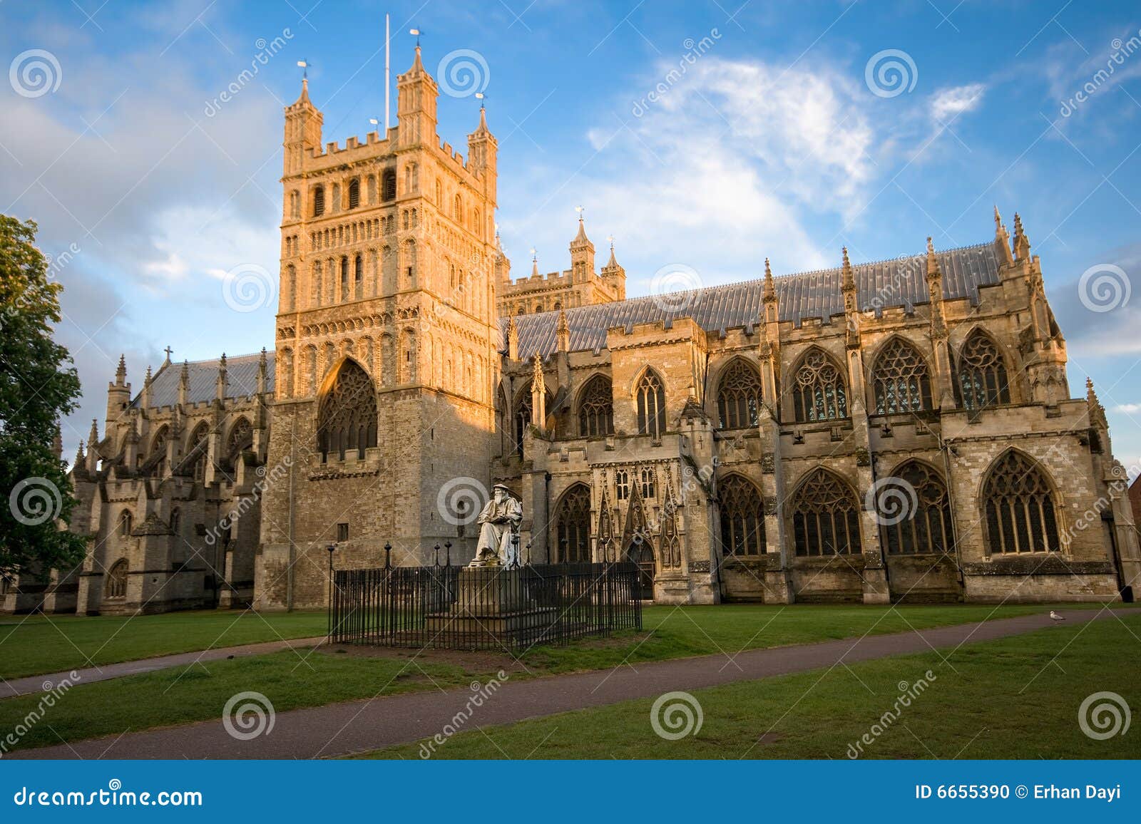Catedral De Exeter Em Devon Foto de Stock - Imagem de beleza, monumento ...