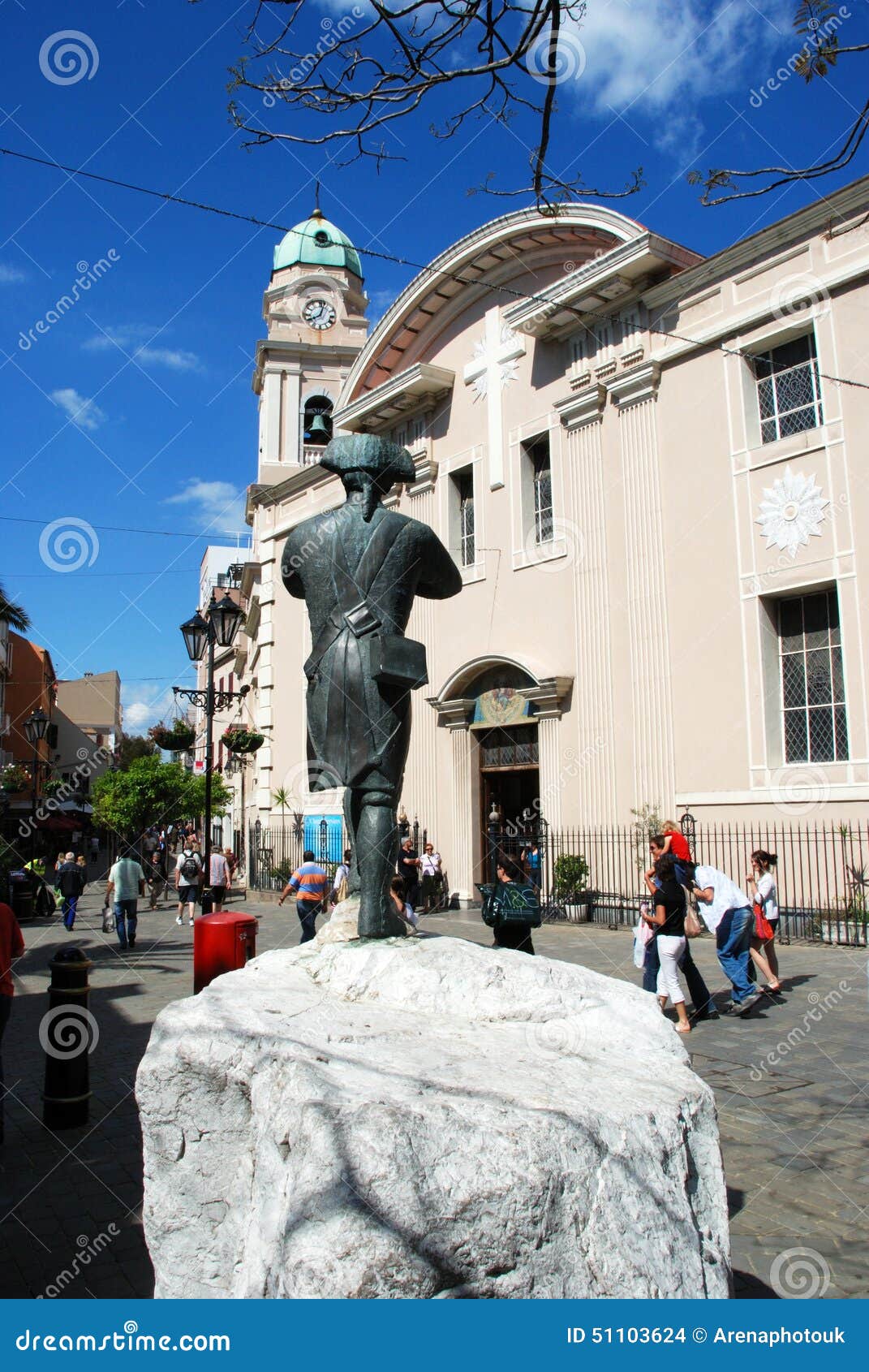 Catedral de Gibraltar imagem de stock editorial. Imagem de principal ...