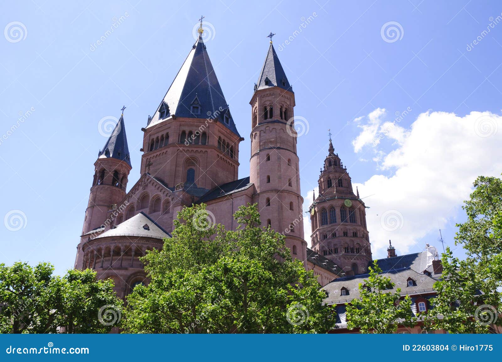 Catedral de Maguncia foto de archivo. Imagen de viejo - 22603804