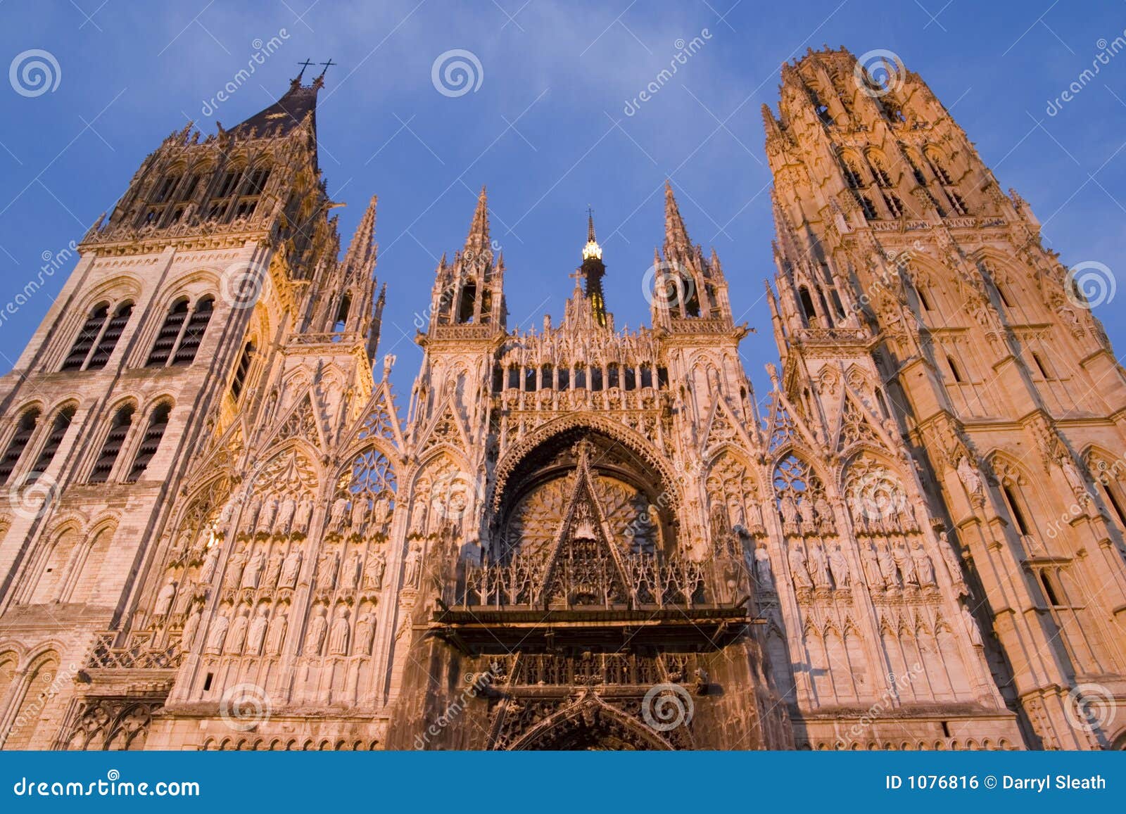 Catedral de Rouen, France. foto de stock. Imagem de estrutura - 1076816