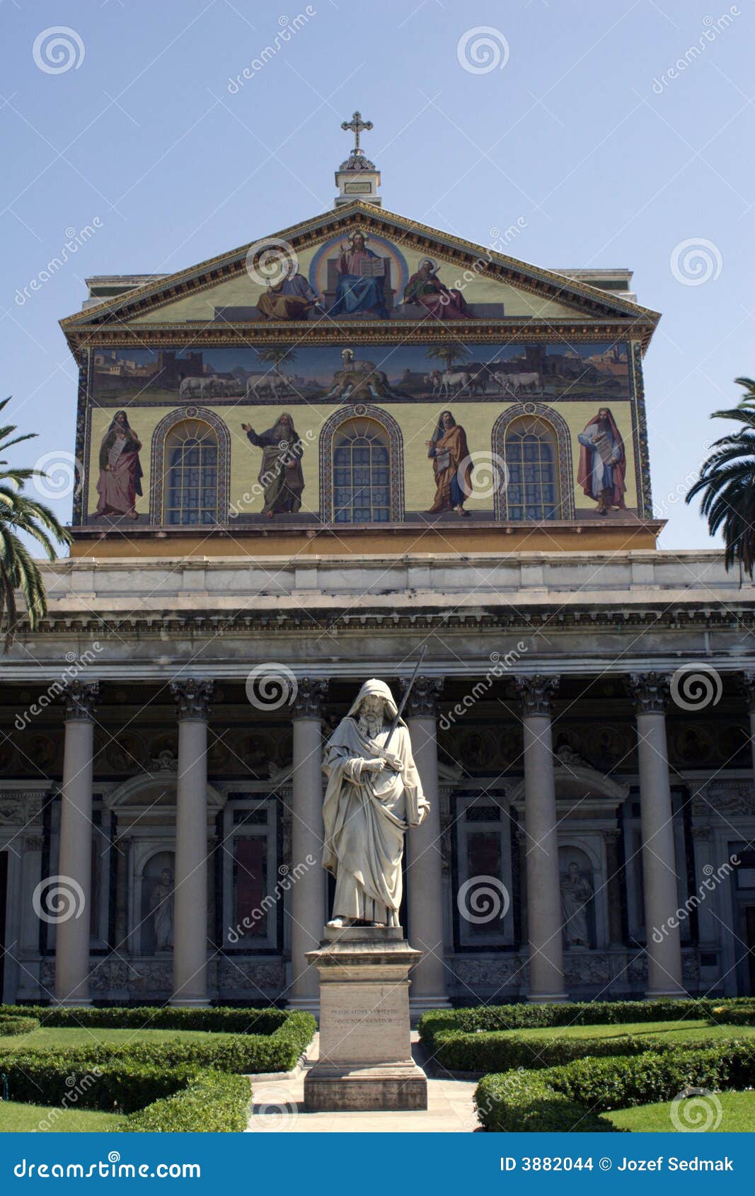 Catedral De San Pablo En Roma Foto de archivo - Imagen de peregrino ...