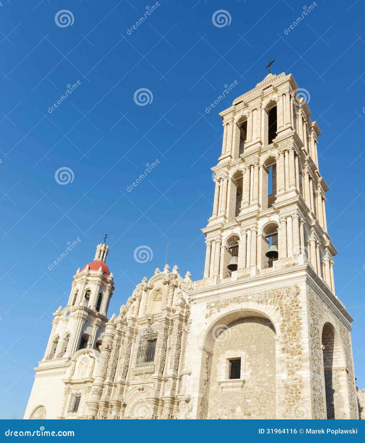 Catedral DE Santiago in Saltillo, Mexico Stock Foto - Image of reis ...